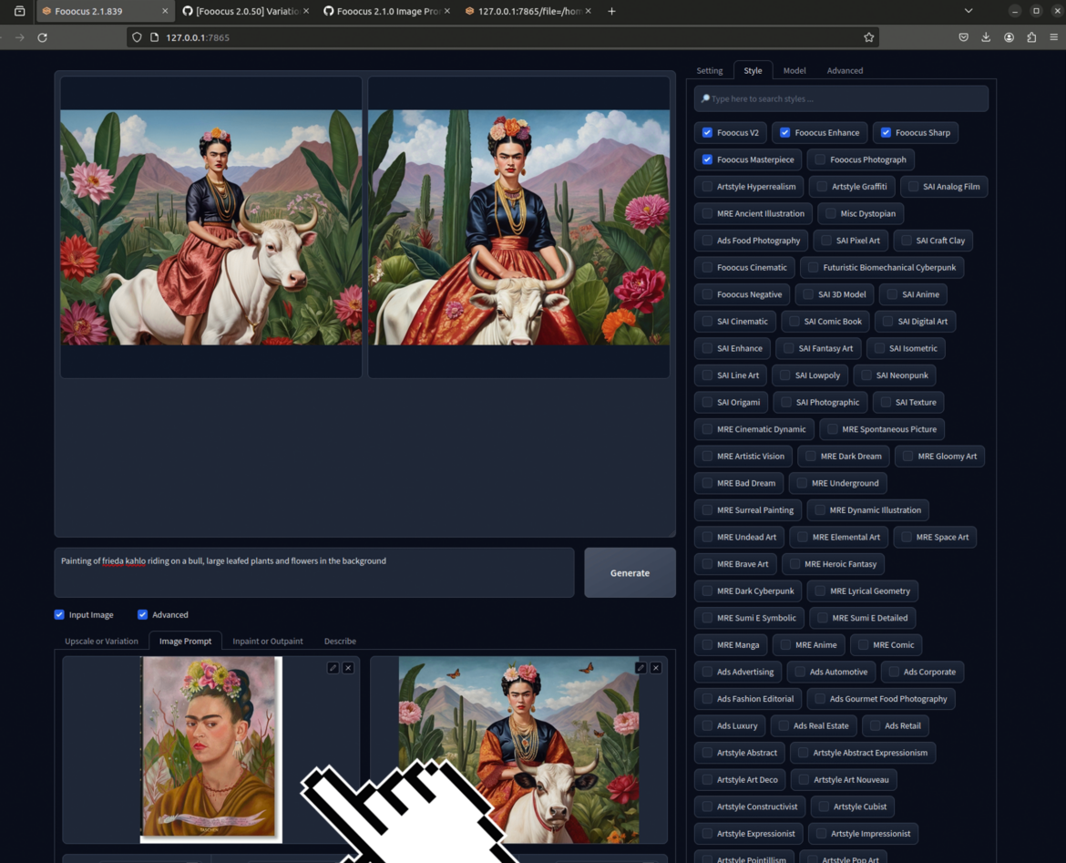 Stable Diffusion Fooocus Werkstätten Design Film Kunst
