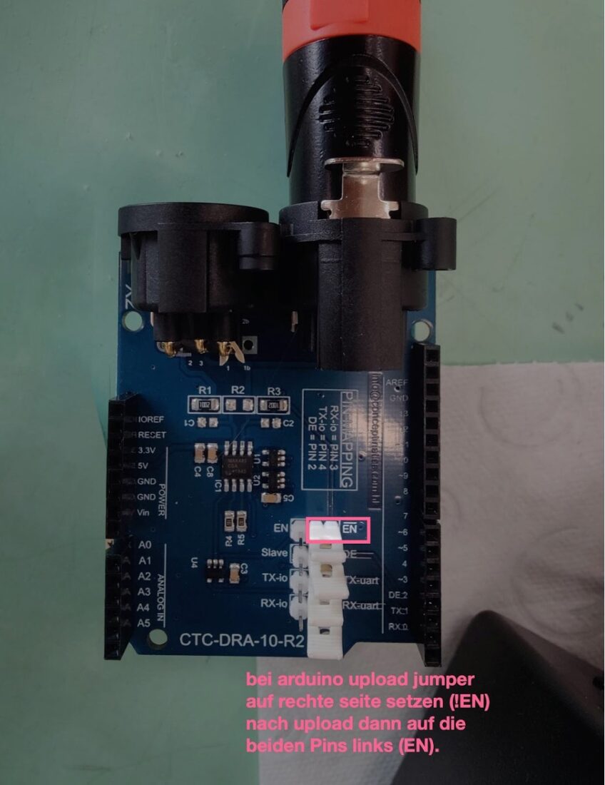 DMX Lampen steuern mit Arduino und dem DMX Shield – Werkstätten Design Film Kunst